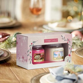 Yankee Candle vánoční dárková sada, 2x střední svíčka 411g