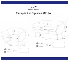 Olivově zelená dvoumístná pohovka Scandi by Stella Cadente Maison