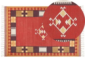 Bavlněný kelimový koberec 200 x 300 cm vícebarevný PARAKAR Beliani