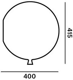 Brokis PC879 Memory, nástěnný svítící balonek z červeného skla, 1x15W, prům. 40cm