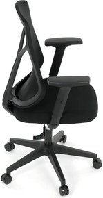 Ergonomická kancelářská židle NOMI - černá síťovina