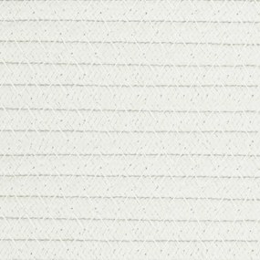 Úložný koš hnědý a bílý Ø 51 x 33 cm bavlna