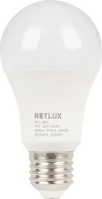 RETLUX RLL 601 A60 E27 bulb 7W / 950 lm / 4000K - studená bílá / D
