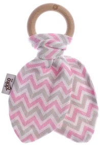 Kikko Kousátko Lístky Chevron baby pink