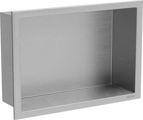 Mexen X-Wall-R nástěnná police s okrajem 30 x 20 cm, inox - 1910302010
