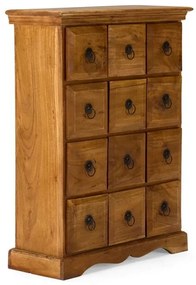 furniture-nabytek.cz - Masivní komoda Tahoma z akácie, lakovaná, přírodní – 58×25×82 cm