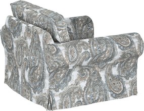 Potah na křeslo IKEA Ektorp barva vícebarevná látka pletený vzor, vzorované