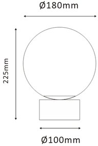 ONLI - Stolní lampa JANET 1xE14/6W/230V pr. 20 cm