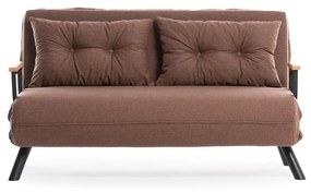 Designová rozkládací sedačka Hilarius 133 cm světle hnědá