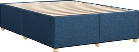 Rám postele bez matrace modrý 140 x 200 cm textil 3284742
