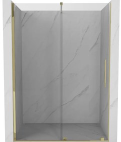 Mexen Velar rozsouvací sprchové dveře 150 cm, Průhledné, Zlatá - 871-150-000-01-50
