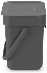 Brabantia Koš Sort&Go 3L šedá