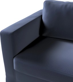 Potah na pohovku IKEA  Karlstad 3-místná, nerozkládací, dlouhý barva tmavě modrá látka sametová