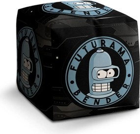 Sablio Taburet Cube Futurama Bender Technology - 50x50x50 cm