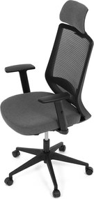 Ergonomická kancelářská židle AURELIE - černá síťovina