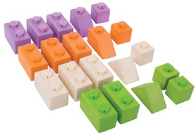 Bigjigs Toys Dřevěné Spojkostky Basic set