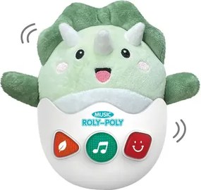 WIKY Plyšový houpací dinosaurus Roly Poly / Houpací hračka / Světlo a