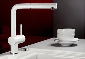 Blanco Dřezová baterie Silgranit Look bílá / Dřezová baterie / Výsuvná