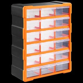 Organizér na drobné díly 47,5x38x16cm 18 přihrádky
