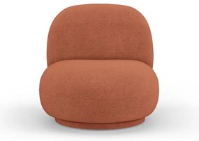 Křeslo z textilie bouclé v cihlové barvě Chuck – Micadoni Home