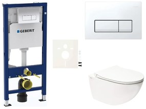 Cenově zvýhodněný závěsný WC set Geberit do lehkých stěn / předstěnová montáž+ WC SAT Infinitio SIKOGESINFD50