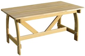 41962 vidaXL Zahradní stůl 150 x 74 x 75 cm impregnované borové dřevo