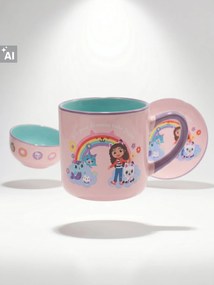 Sinsay - Keramický hrnek s uchem Gabby’s Dollhouse - vícebarevná