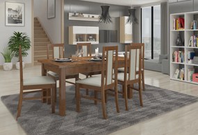 ADRK Furniture Sada stolu s židlemi RODOS 59 SE-ROD-59-L-B139