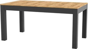 Jídelní rozkládací stůl Wenus 160/300 cm dub Craft/černý