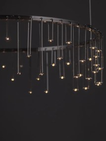 Hliníkové LED stmívatelné závěsné svítidlo v leskle stříbrné barvě ø 65 cm Stellar – Nova Luce