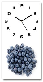 Wallmuralia Moderní hodiny nástěnné Borůvky 30x60 cm
