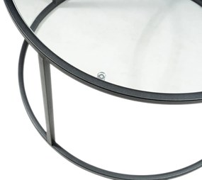 Designový konferenční stolek Mateo 60 cm černý