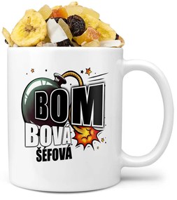 Hrnek Bombová šéfová (Náplň hrníčku: Tropická směs)