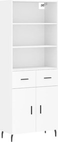 Skříň highboard bílá 69,5 x 34 x 180 cm kompozitní dřevo 3200529