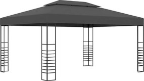 vidaXL Altán se zatahovací střechou 3 x 3 m 180 g/m² [47956] Barva: antracitová