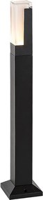Rabalux Černý zahradní LED sloupek Darvas 7W IP54 60cm CCT 77128