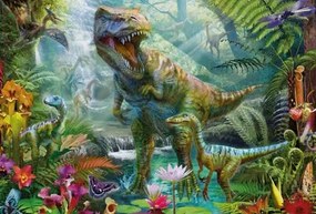 SCHMIDT Puzzle Dinosauři 4v1 v plechovém kufříku / 2x 60 a 2x 100 dílk