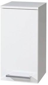Mereo Mereo, Bino koupelnová skříňka horní, 63 cm, levá, bílá, dub, CN665