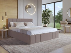 Eka Čalouněná postel SAMANTA 180x200 cm Barva látky Trinity: Tmavě šedá (Trinity 2315)