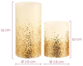 Pauleen Golden Glitter Candle LED svíčka sada 2 ks