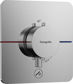 Hansgrohe ShowerSelect Comfort Q, termostat pod omítku pro 1 spotřebič a další výtok, chromová, HAN-15589000