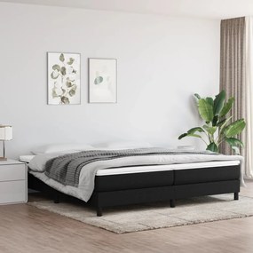 Box spring postel s matrací černá 200x200 cm textil - Default Title