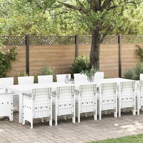 Zahradní jídelní souprava 15 ks Bílá Ratan Polt 3378644