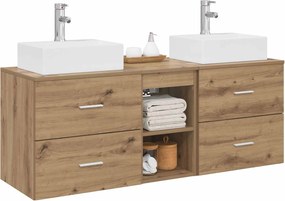 Sada koupelnových skříněk 3 ks Dub artisan 49,5 x 41 x 62,5 cm 3405842