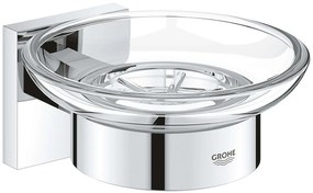 Grohe QuickFix Start Cube - Mýdlenka s držákem, sklo/chrom 41096000