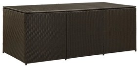 vidaXL Zahradní úložný box polyratan 180 x 90 x 70 cm hnědý