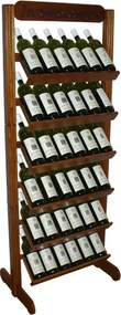 Stojan na víno 610 - Dřevěný stojan na 36 lahví vína