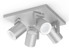 Philips Hue Argenta LED spot čtyři zdroje hliník