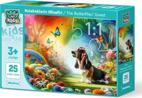 ART PUZZLE 35047 Puzzle Motýlí návštěvník / 25 dílků / od 3 let