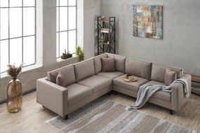 Hanah Home Rohová pohovka KALE krémová